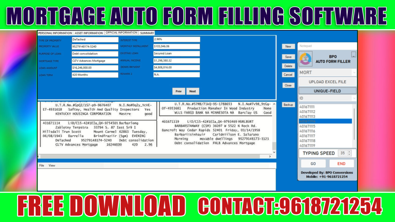 Auto Form Filler Software